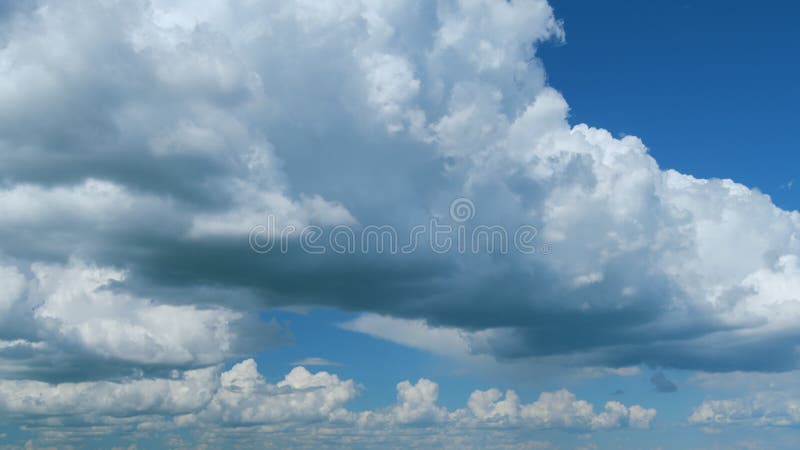 Big Stormy Rain. Large Clouds with Heavy Rain. Change of Weather ...