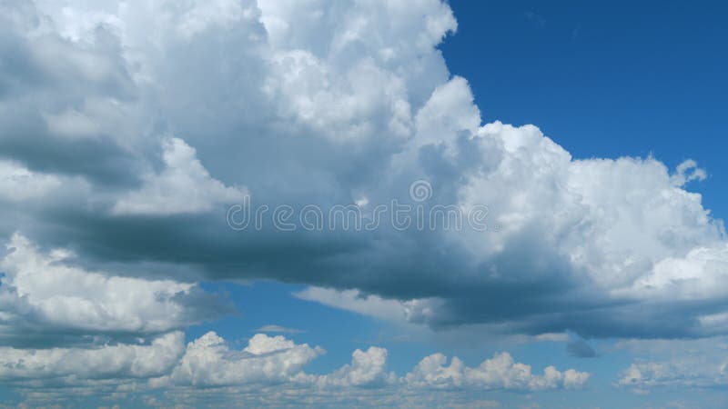 Big Stormy Rain. Large Clouds with Heavy Rain. Change of Weather ...