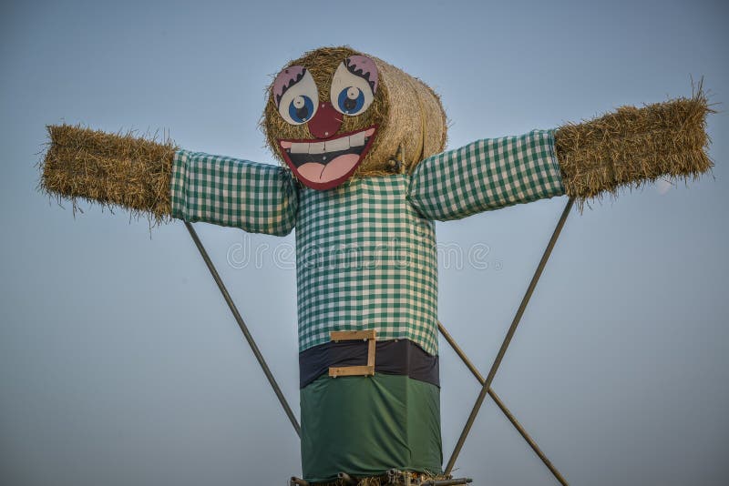 Big straw doll stock image. Image of figures, meadow - 44200729