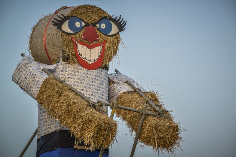 Big straw doll stock photo. Image of summer, straw, figure - 44200730