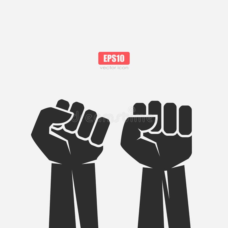 Big Strong Clenched Fist Icon Stock Vector - Illustration of fists ...
