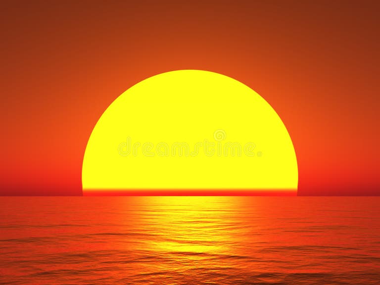 Big Sunset Sun Stock Illustrations – 15,782 Big Sunset Sun Stock ...