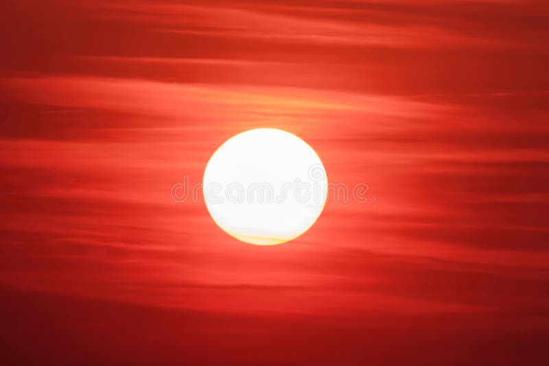 Big Sun, Sun SkyCloud at Beautiful Sunset Stock Image - Image of ...