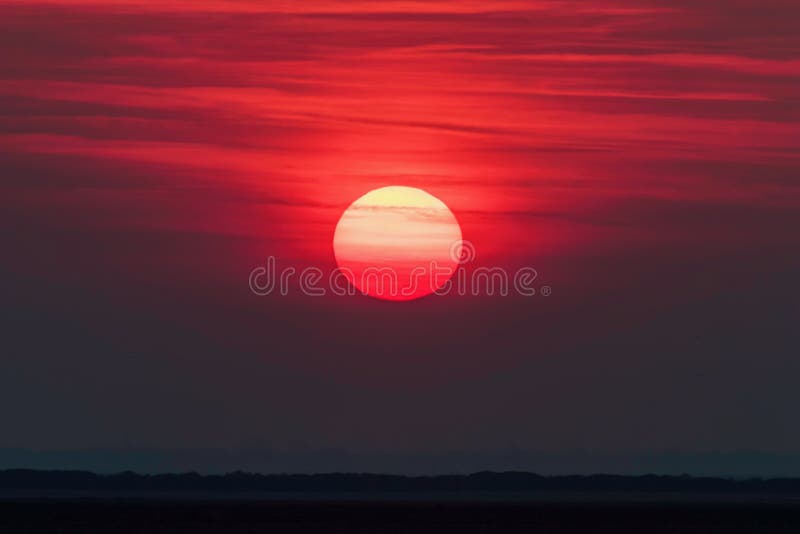 Big Sun, Sun SkyCloud at Beautiful Sunset Stock Image - Image of ...