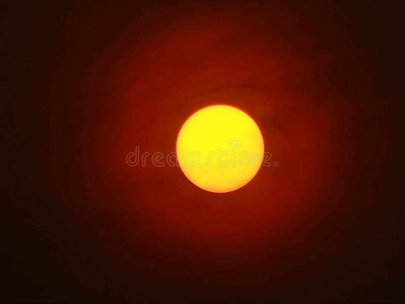 Big sun stock image. Image of summer, afterglow, circle - 272903491