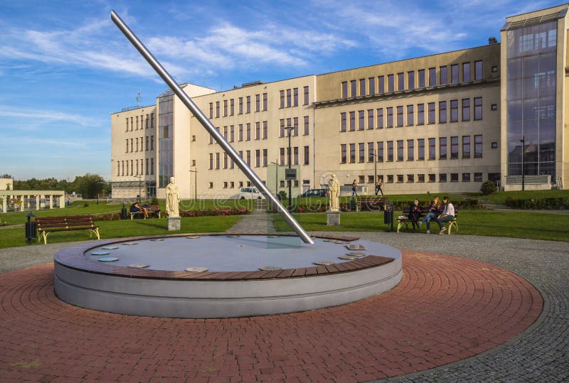 Big sundial editorial stock photo. Image of krakow, device - 43766978