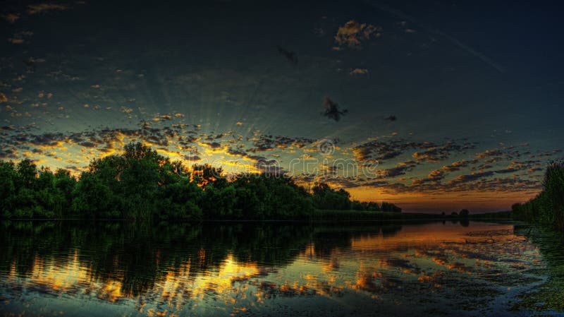 Big Sunrise Symphony stock image. Image of clouds, light - 12766719