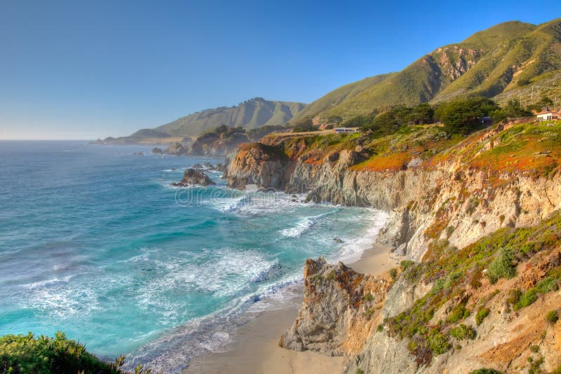 Big Sur stock image. Image of clear, promontory, cove - 13545095