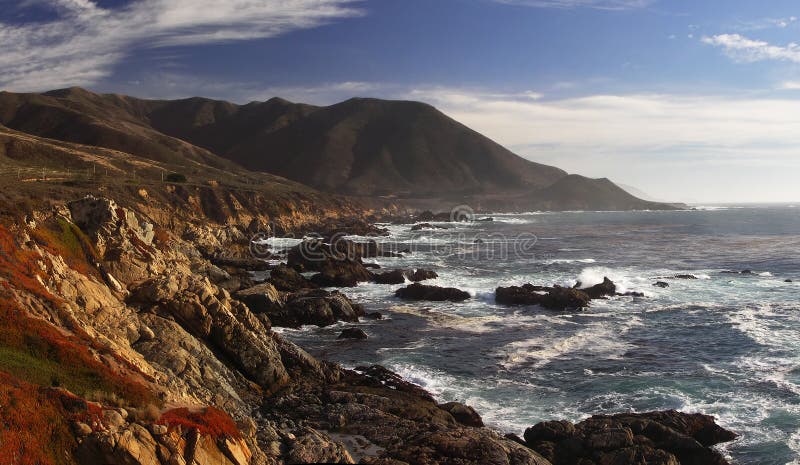 Big Sur stock image. Image of concrete, california, coastline - 16588421