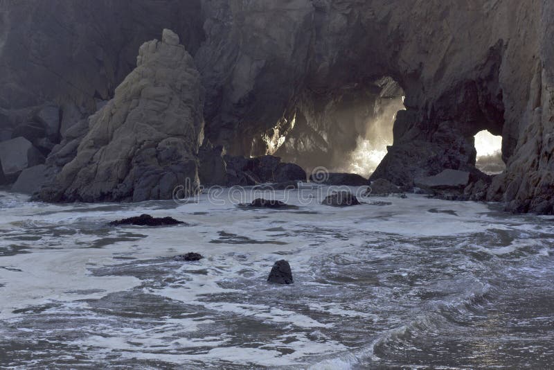 Big Sur Beach stock photo. Image of caves, stacks, america - 30347064