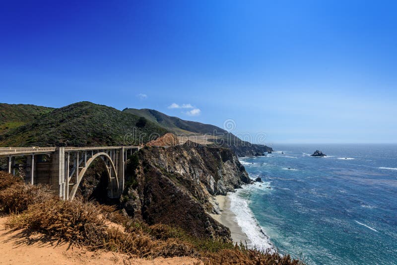 Big Sur California Coast View Stock Image - Image of clarity, beaches ...