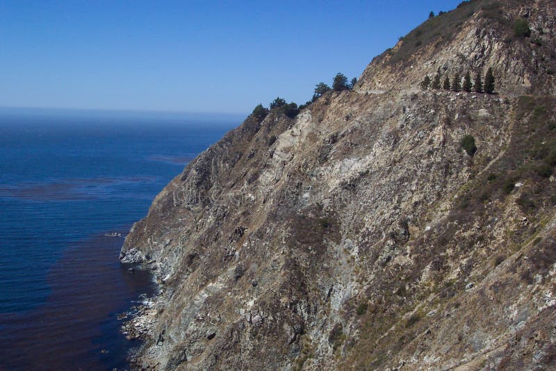 Big Sur Cliff stock image. Image of steep, cilff, vacation - 8183