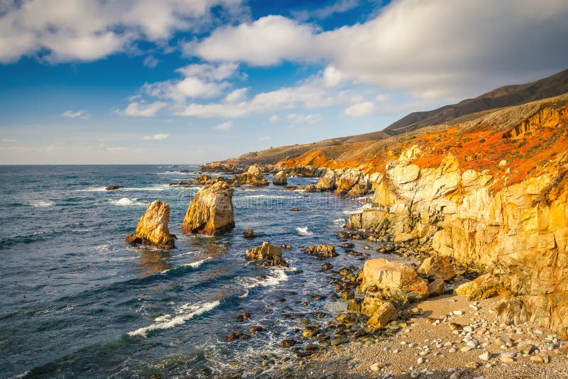Big Sur rocks stock image. Image of coastline, monterey - 27472647