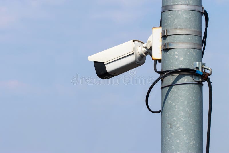 The surveillance camera stock photo. Image of control - 147334604