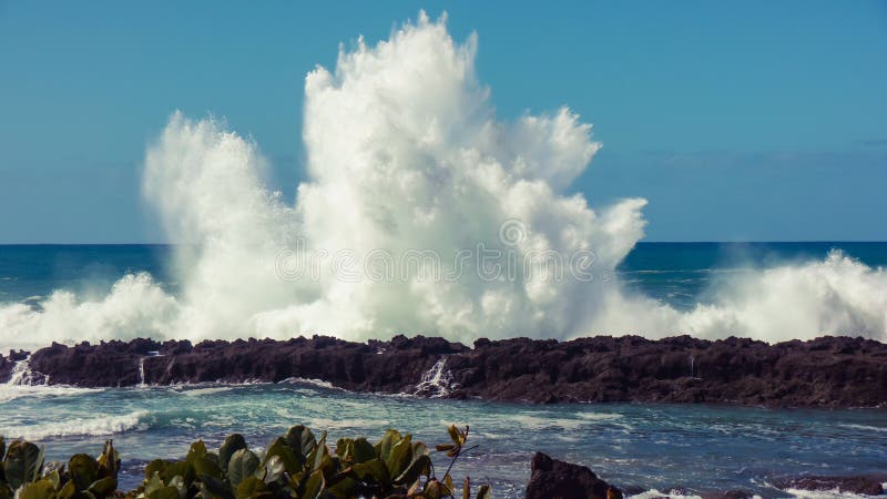 Big swell wave crash stock image. Image of crash, shore - 50394053