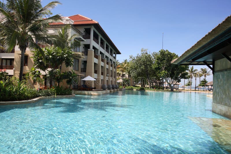 Big Swimming Pool stock photo. Image of beach, relaxation - 433268