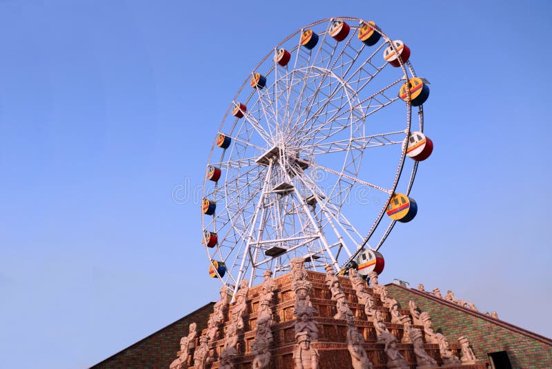 A Big Swing at Amusement Park Stock Image - Image of park, tower: 189342765