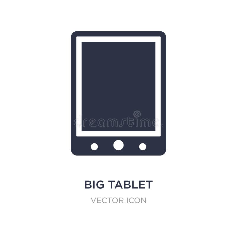 Big Tablet Icon on White Background. Simple Element Illustration from ...
