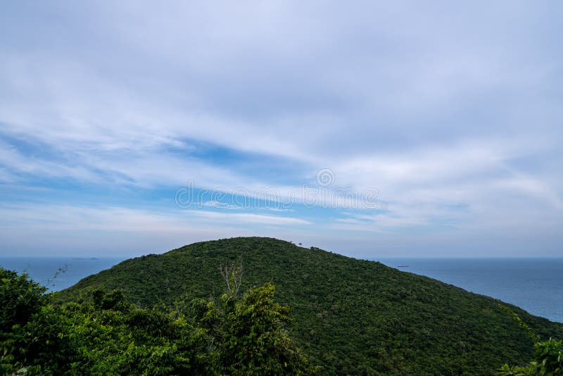 Big and Tall Mountain, with Big and Small Trees Stock Photo - Image of ...