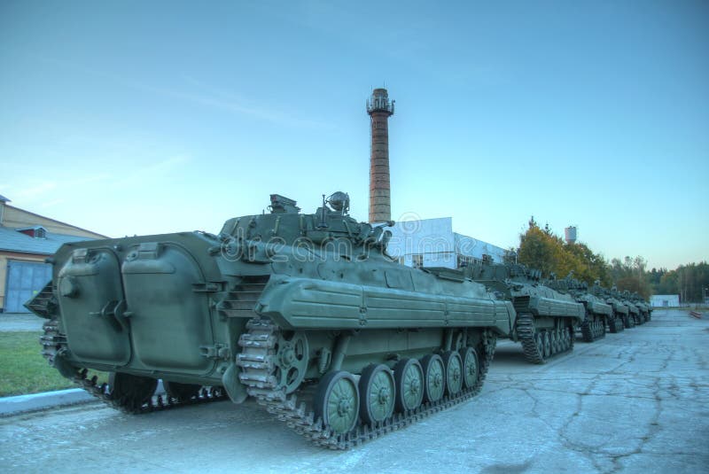 Big tank on the exhibition editorial photography. Image of battle ...