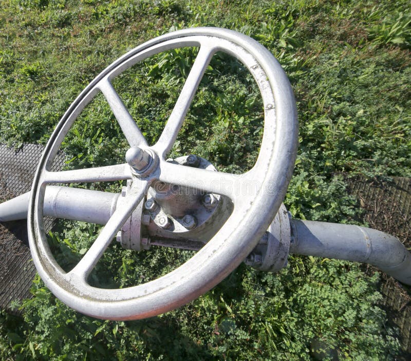 Big Tap for Closing the Industrial Piping Stock Photo - Image of gases ...