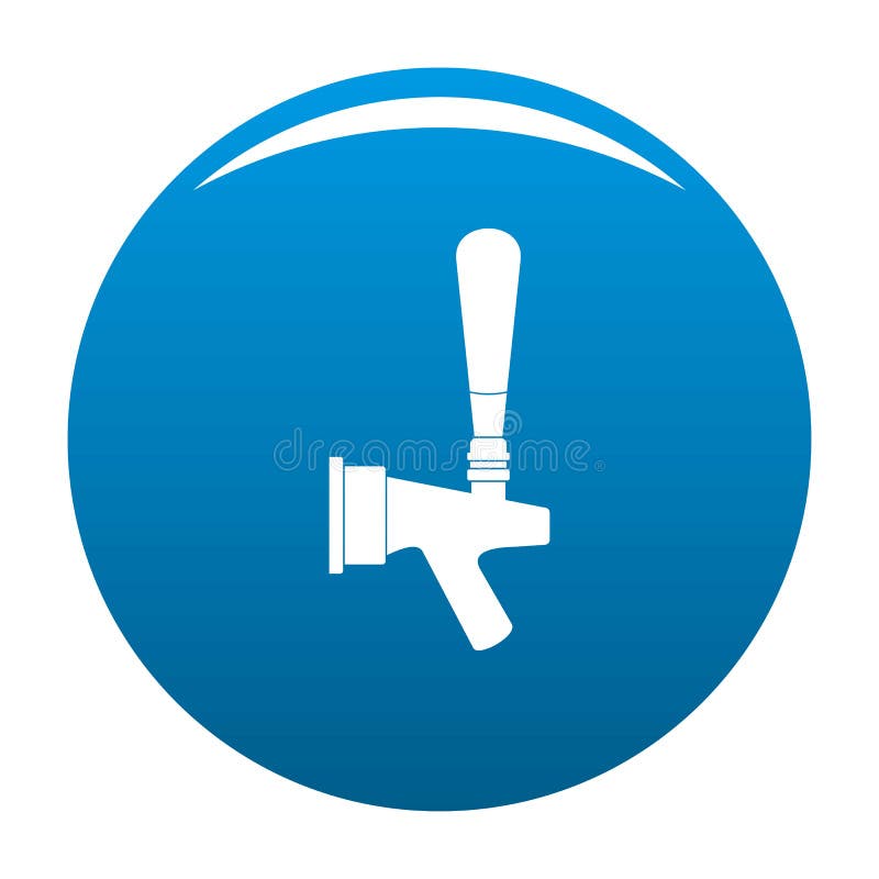 Big tap icon vector blue stock vector. Illustration of handspike ...