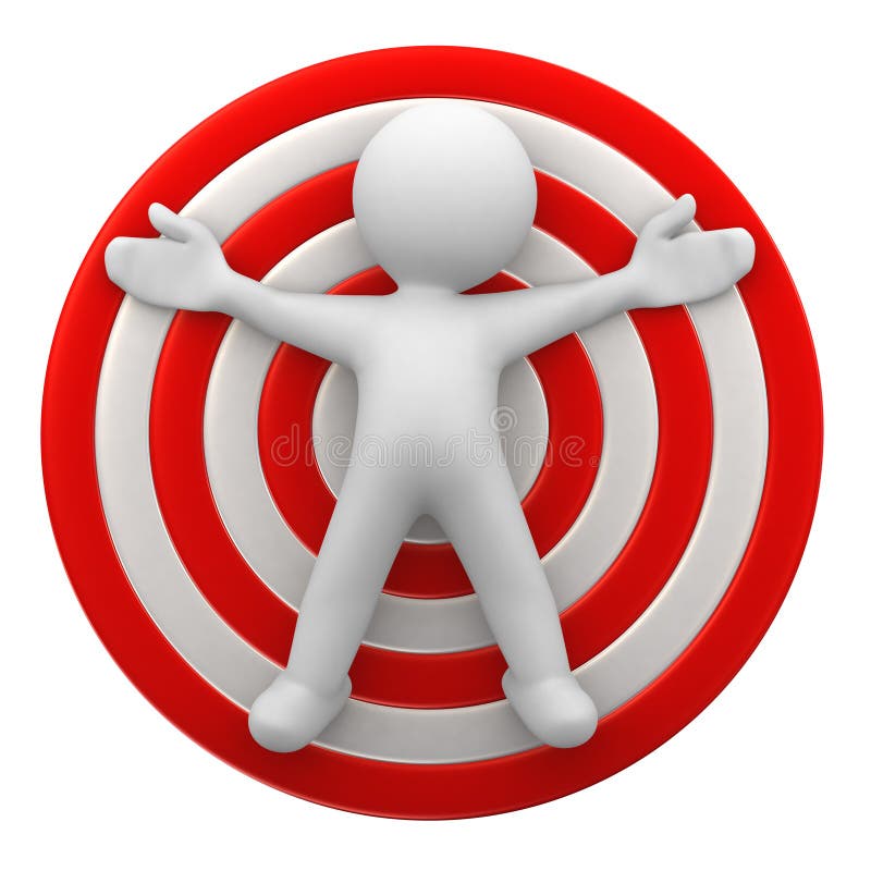 Big target stock illustration. Illustration of people - 8229105