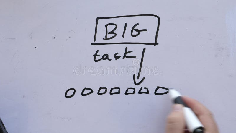 Big Task Written on Sign Board Stock Video - Video of idea, explainer ...