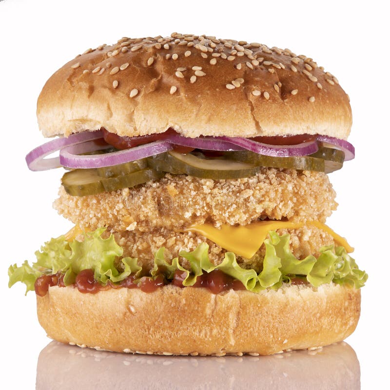 Big and Tasty Burger for Restaurant Menu19 Stock Photo - Image of snack ...