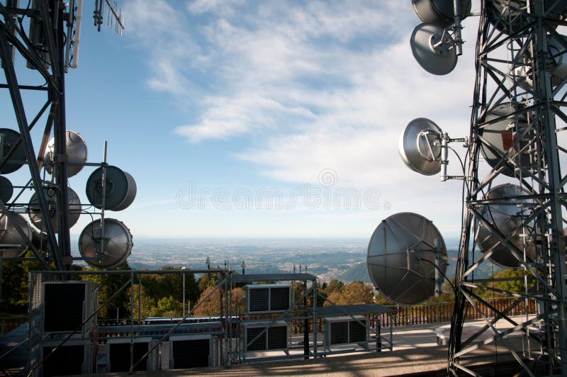 Big television tower stock photo. Image of global, equipment - 21536918
