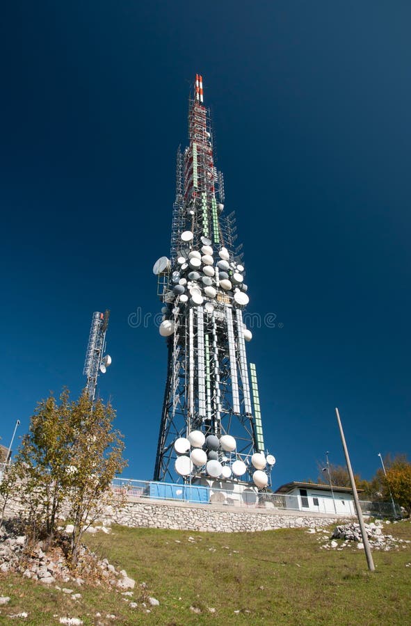 Big television tower stock photo. Image of high, line - 21536722
