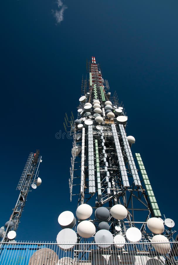 Big television tower stock image. Image of antenna, global - 21537097