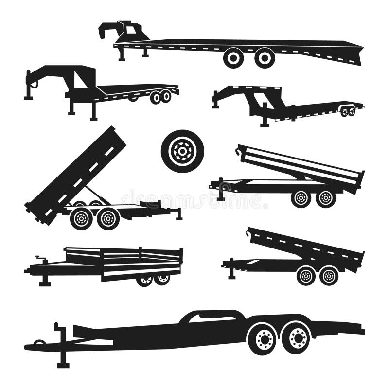 Big Tex Trailer Printable Vector Design Silhouette Stock Illustrations ...