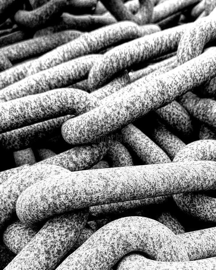 Big thick chains stock photo. Image of white, metal - 174219800