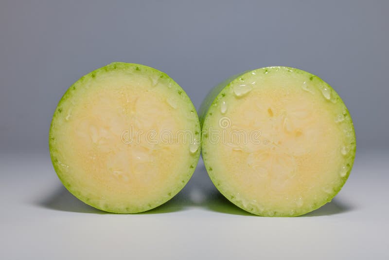 Courgette on a White Background Stock Photo - Image of eating, organic ...