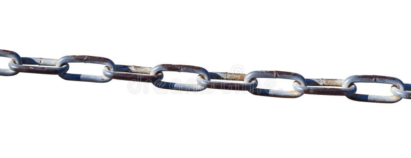 Big Thick Steel Dark Metal Chain Isolated Stock Photo - Image of link ...