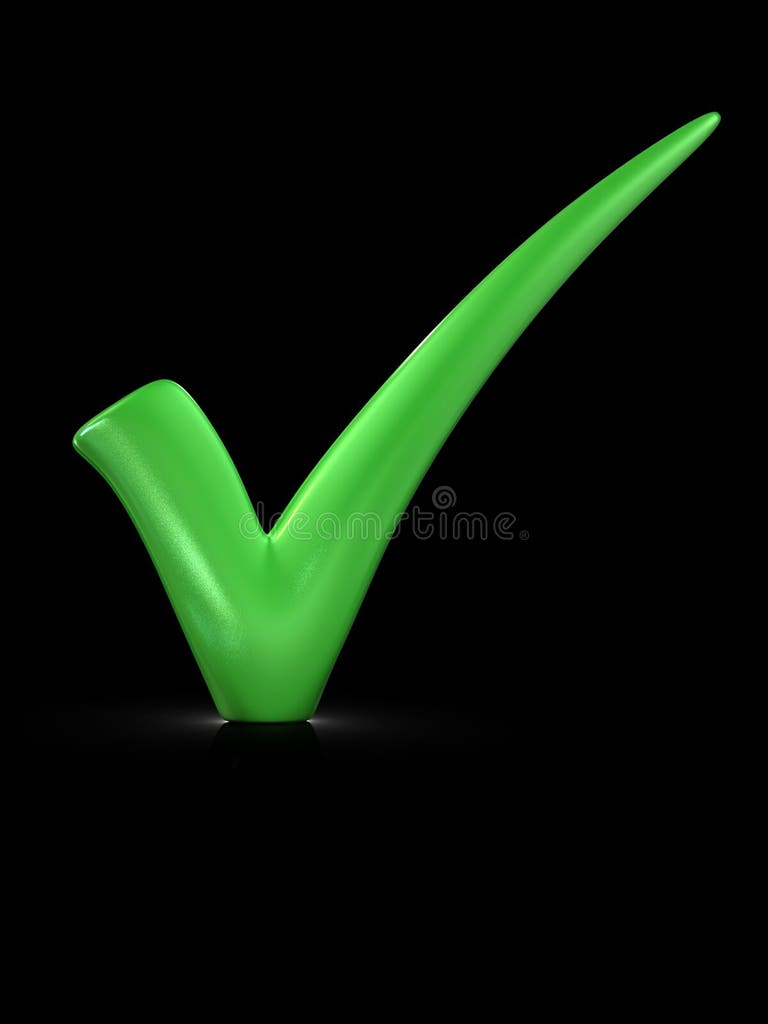 Big Green Tick Stock Illustrations – 187 Big Green Tick Stock ...