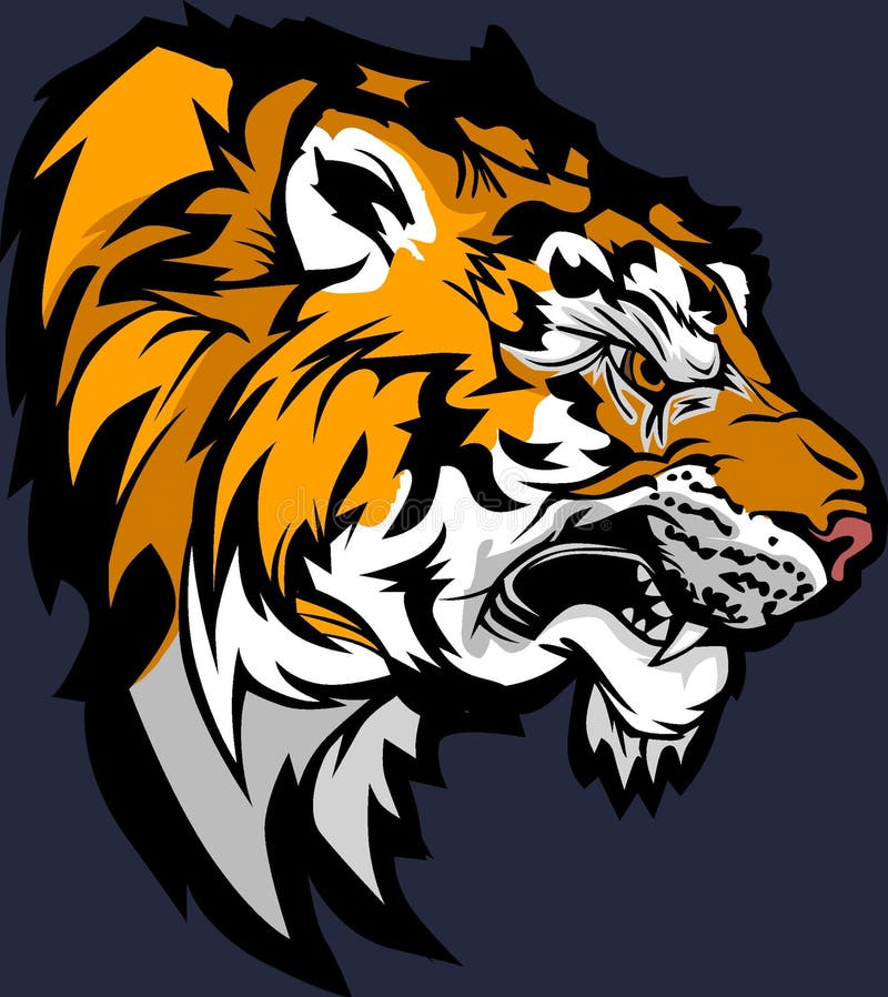 Big Tiger Logo Vector Illustration Instan Download Stock Vector ...