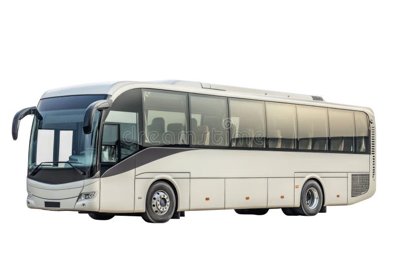 Big Touristic Coach Bus Isolated on White Background Stock Image ...