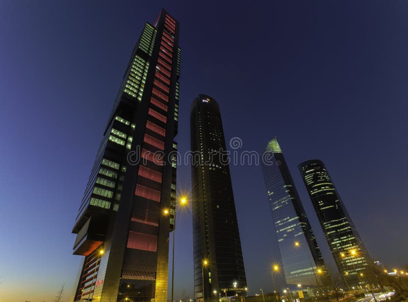 Big towers stock photo. Image of sunrise, office, towers - 49335608
