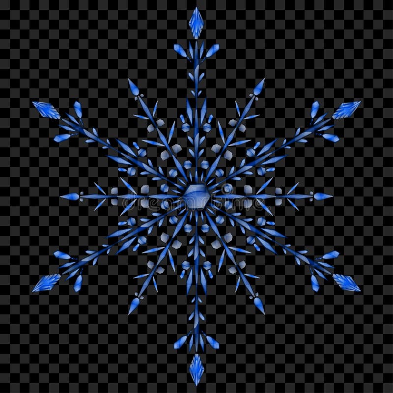 Big Translucent Christmas Snowflake Stock Vector - Illustration of ...