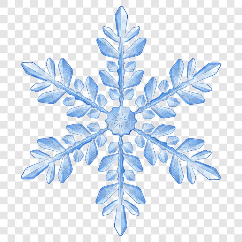 Big Translucent Christmas Snowflake Stock Vector - Illustration of ...