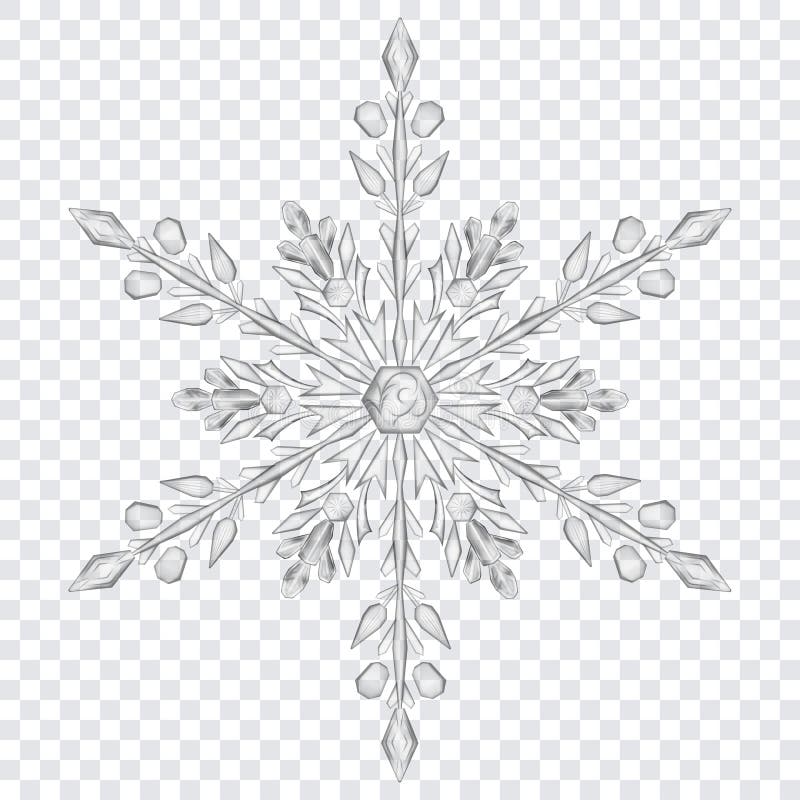 Big Translucent Christmas Snowflake Stock Vector - Illustration of ...