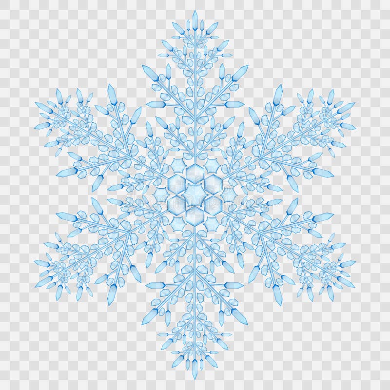 Big Translucent Crystal Snowflake Stock Vector - Illustration of light ...