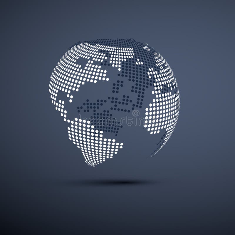 Big Transparent Spotted Earth Globe Design - Global Business ...