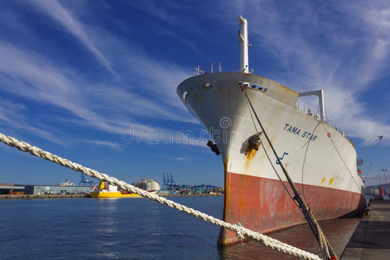 Big transport ship editorial image. Image of pier, berth - 47305300