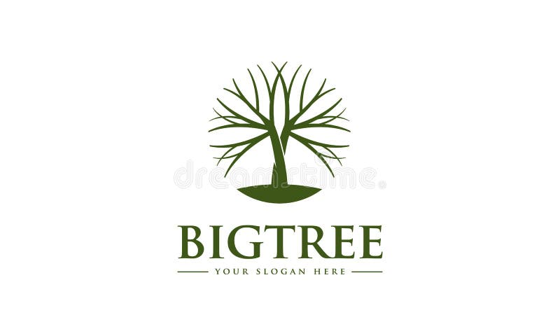 Big Tree Logo Template stock vector. Illustration of tree - 108675196
