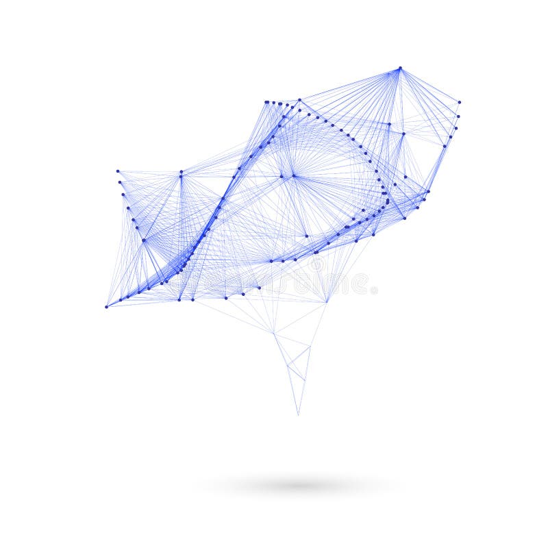 Big Triangular Trendy Bubble Polygonal Vector Illustration Stock Vector Illustration Of