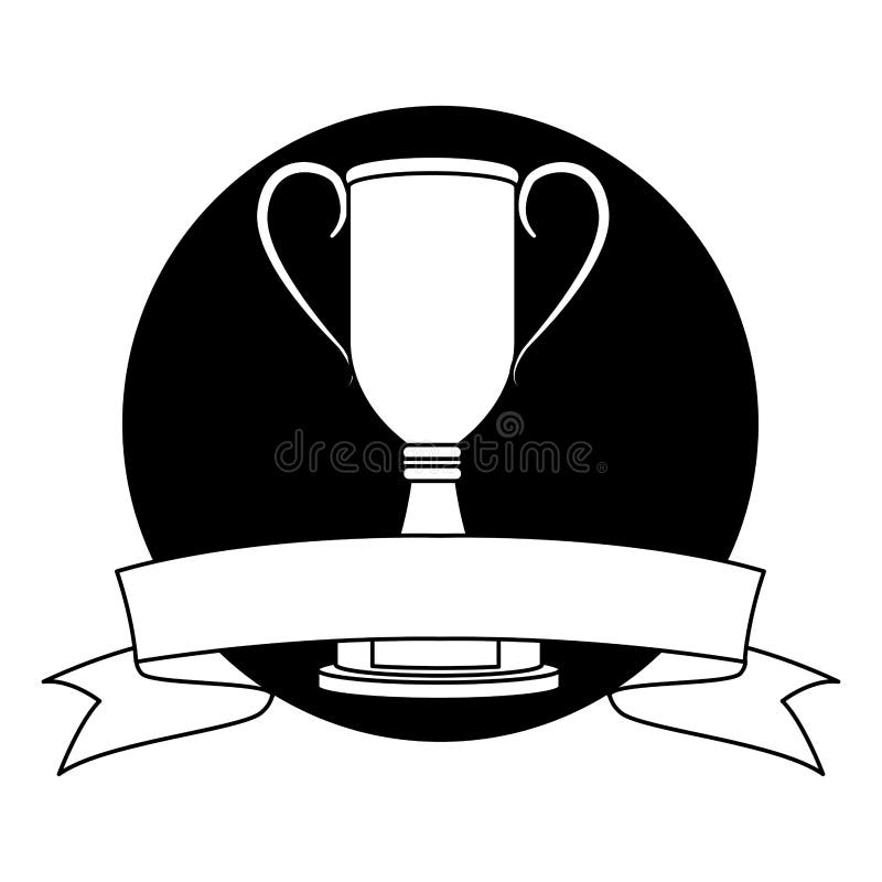 Big trophy icon stock vector. Illustration of award - 135227614