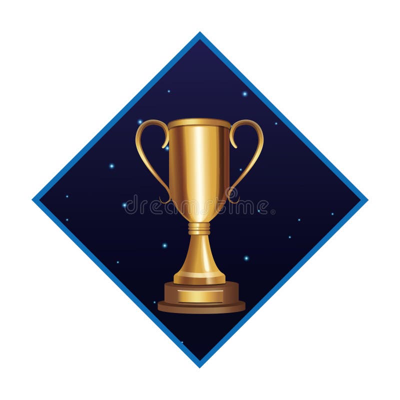 Big trophy icon stock vector. Illustration of championship - 135232763